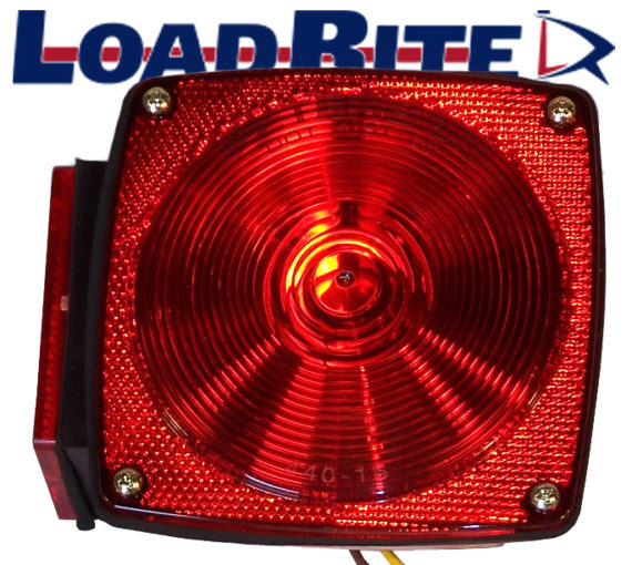 SQUARE TAILLIGHT - LEFT HAND - OVER 80" (clearance) | Load Rite Trailers