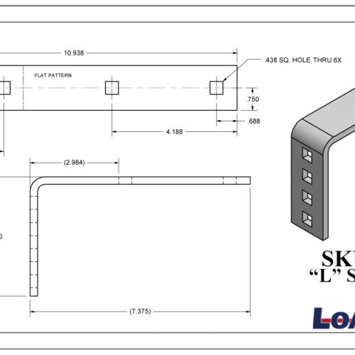 "L" SHAPED FENDER BRACKET | Load Rite Trailers