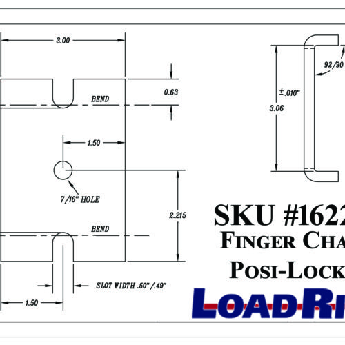 FINGER CHANNEL POSI-LOCK - 3" | Load Rite Trailers