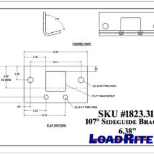 107° SIDEGUIDE BRACKET - 6.38" | Load Rite Trailers