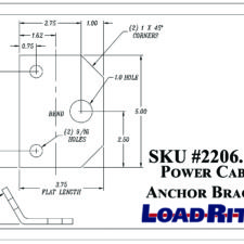 POWER CABLE ANCHOR BRACKET | Load Rite Trailers