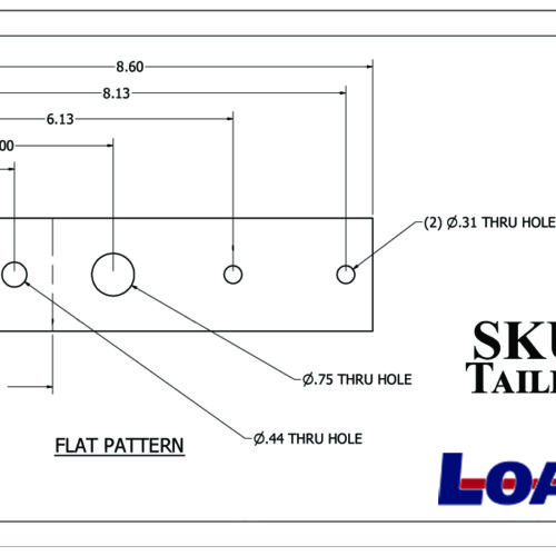 TAILLIGHT BRACKET - 1/4×2" | Load Rite Trailers