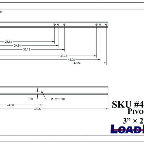 PIVOT BAR - 3×2×48" | Load Rite Trailers