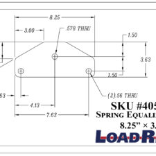 SPRING EQUALIZER PLATE - 8.25" × 3.62" | Load Rite Trailers