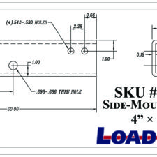 SIDE-MOUNT PIVOT BAR - 4×3×60" | Load Rite Trailers