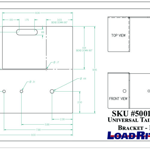 UNIVERSAL TAILLIGHT BRACKET - LEFT HAND | Load Rite Trailers