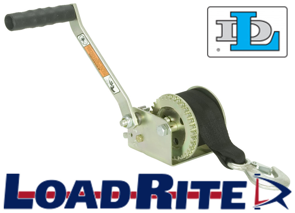 SINGLE-SPEED TRAILER WINCH - 600LB | Load Rite Trailers