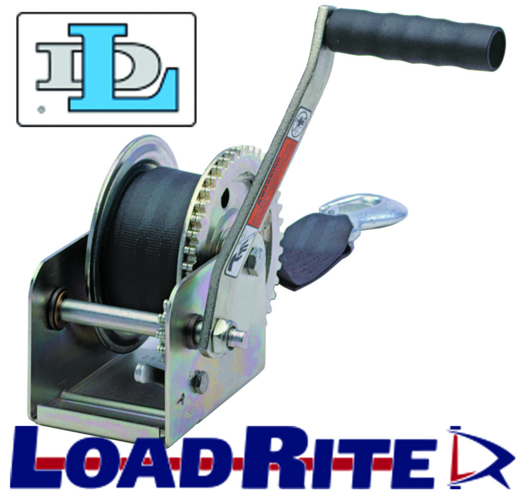 SINGLE-SPEED TRAILER WINCH - 1100LB | Load Rite Trailers