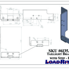 TAILLIGHT BRACKET WITH STEP - RIGHT HAND | Load Rite Trailers