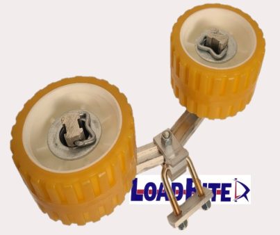 I-BEAM ROLLER REPLACEMENT ASSEMBLY - YELLOW TPR | Load Rite Trailers